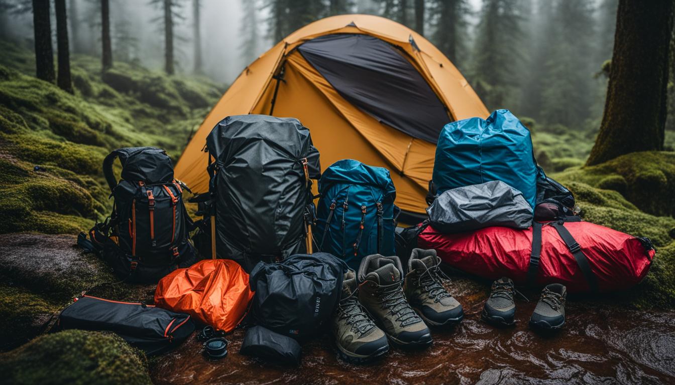 How to backpack safely in rainy conditions